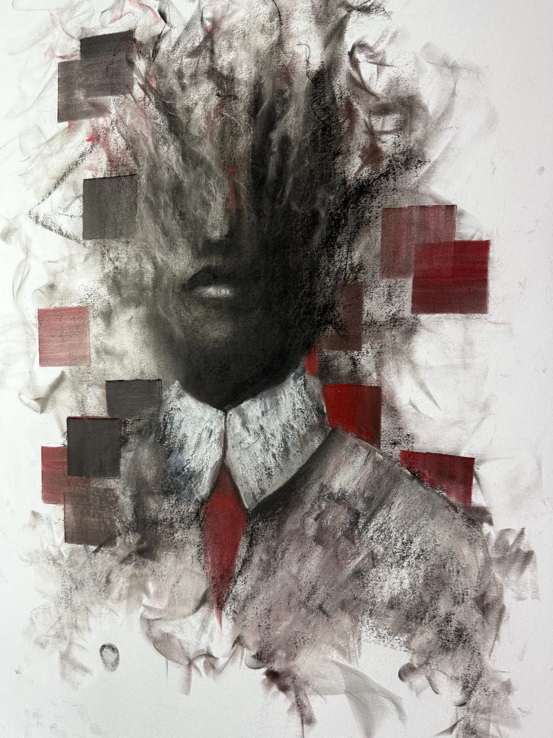 Abstract Art Charcoal Drawing (habits) - Etsy
