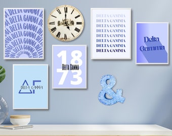 Dg Sorority Wall Art - Etsy