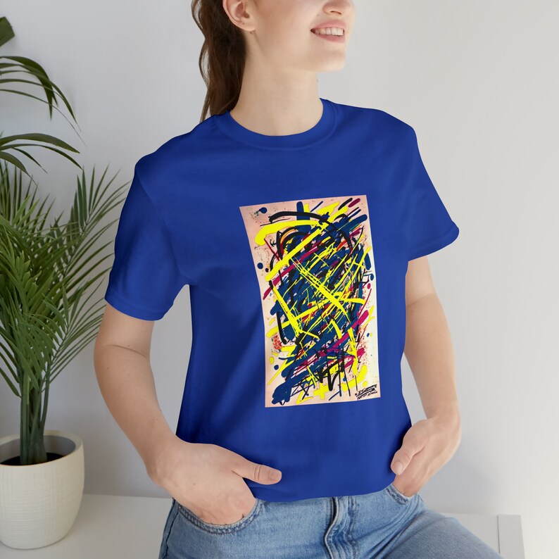 Neon Jackson Pollock Tee Colorful Abstract Art T-shirt Unique Gift for ...