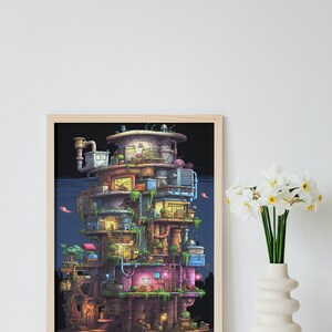 Retro Video Game Level Poster, 16 Bit Wall Decor, Gaming Room Art ...
