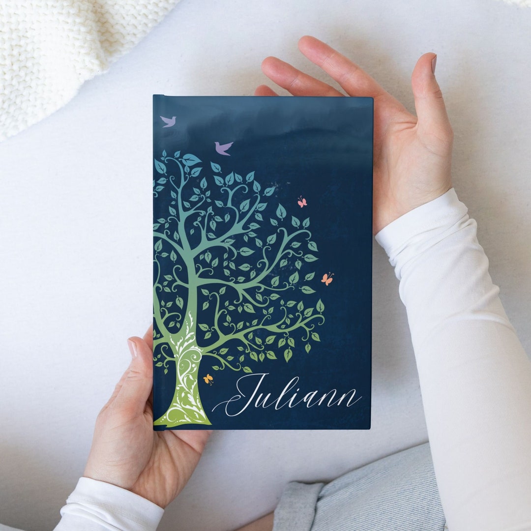 Personalized Journal, Custom Name Bible Verse Notebook, Travel ...