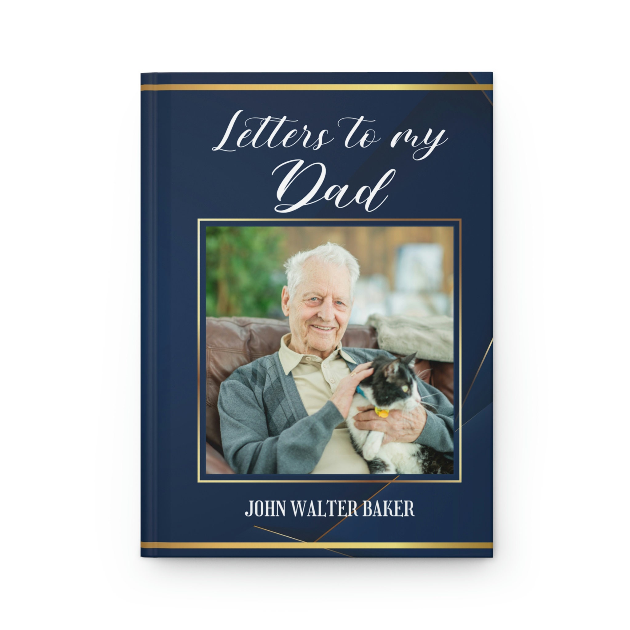 Personalized "letters to My Dad" Journal With Custom Name and Photo ...