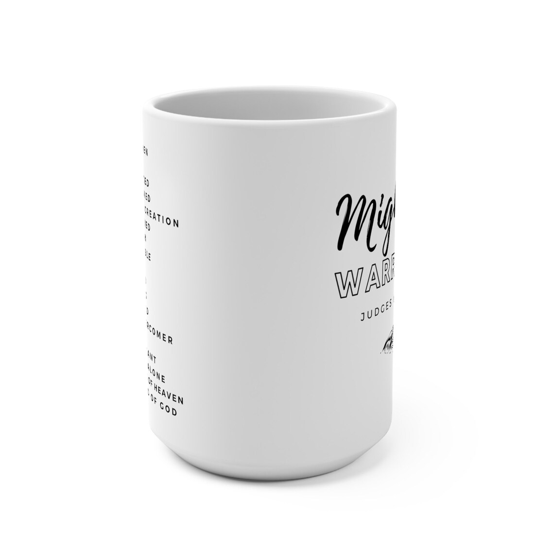 Bible Verse Coffee Mug, Mighty Warrior Mug, Sword Prayer Warrior Tea ...