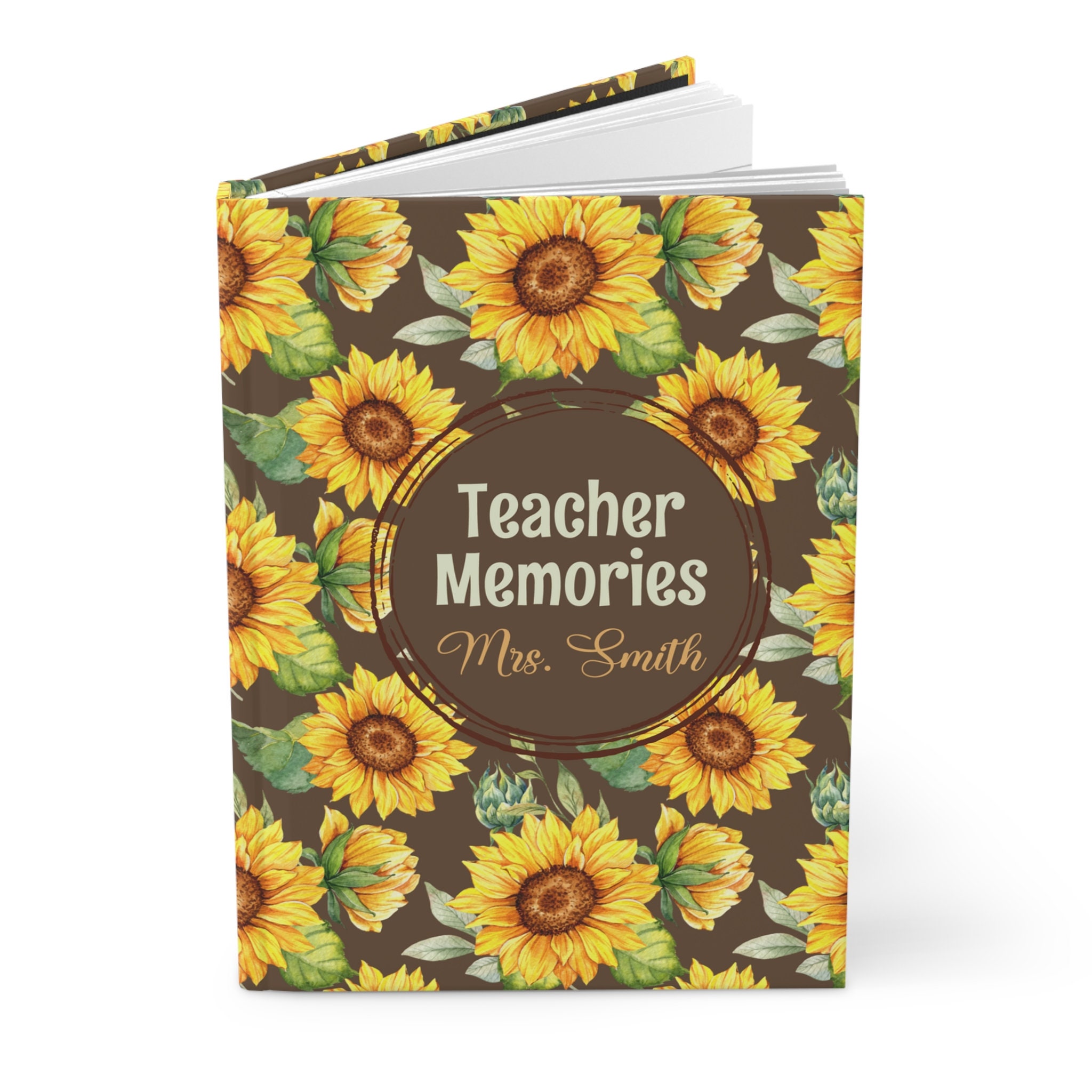 Personalized Teacher's Journal, Teacher Memories Notebook, Watercolor ...