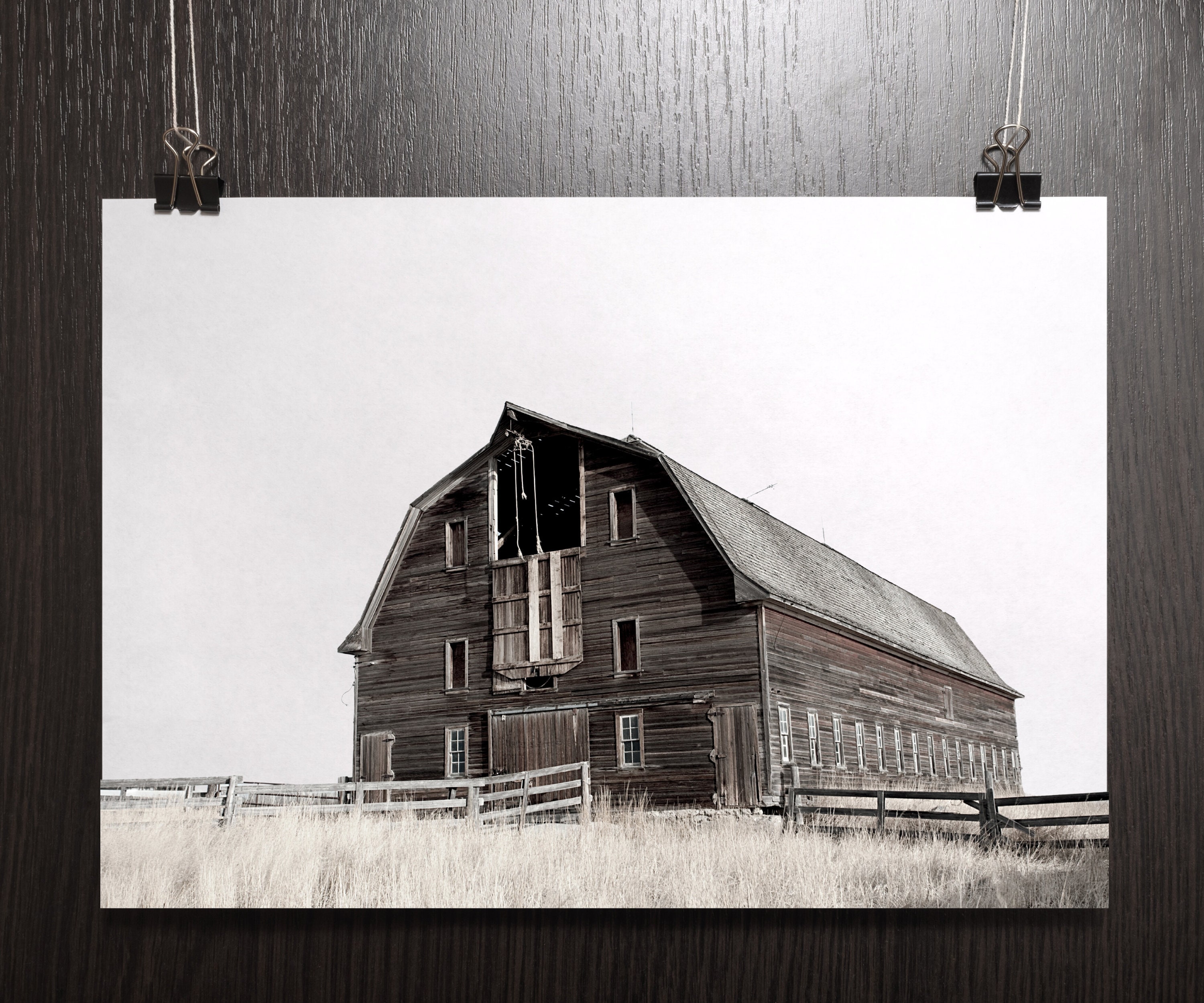 Old Barn Art Poster, Premium Matte Wall Art, Farmhouse Art Decor, Old ...