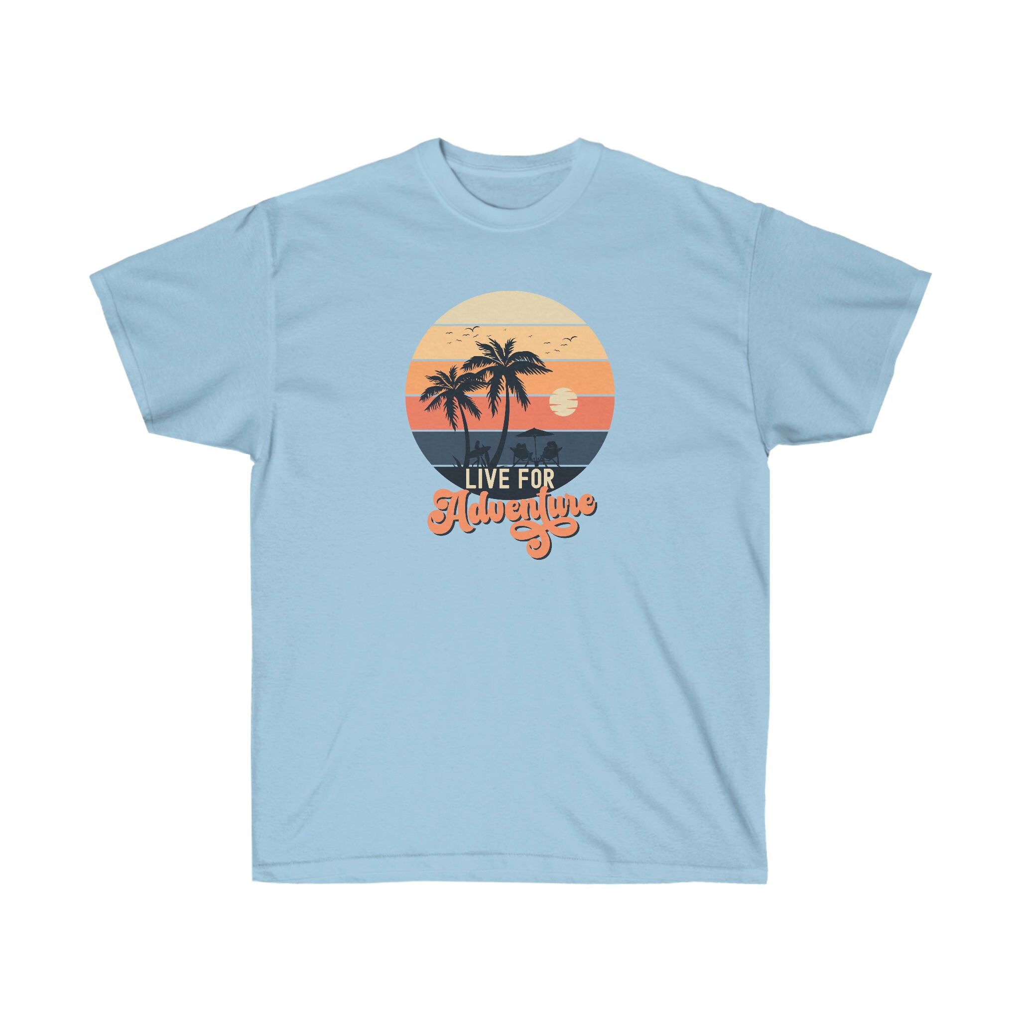 Retro Vintage Theme T-shirt Unisex Sustainable Cotton Tee Live for ...