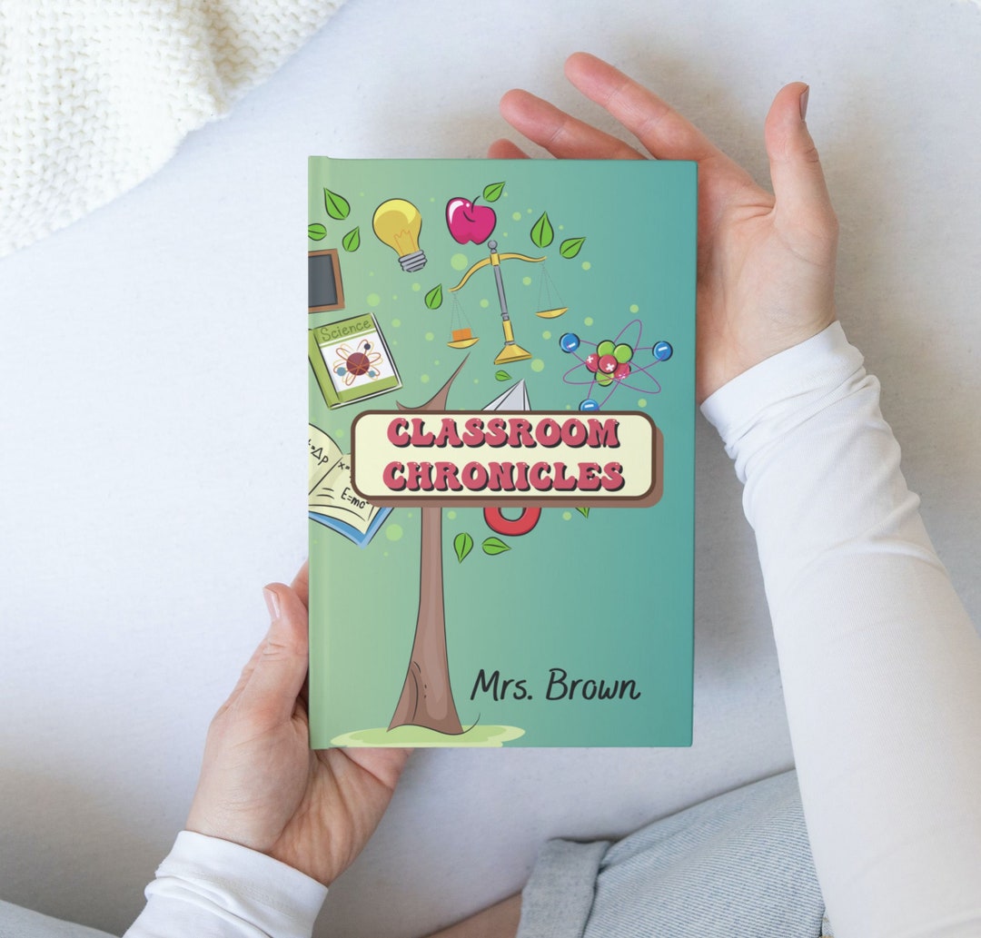 Classroom Chronicles: Personalized Retro Teacher's Journal, Custom Name ...