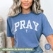 Pray Christian Cotton T-shirt Inspirational Tee for Men and Women Faith ...
