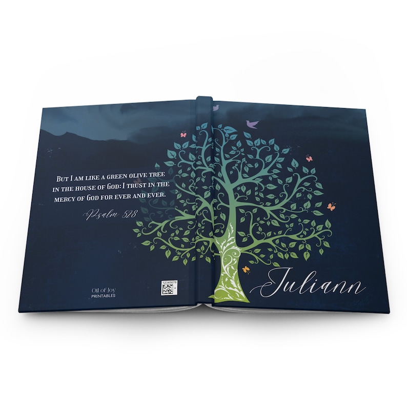 Personalized Journal, Custom Name Bible Verse Notebook, Travel ...