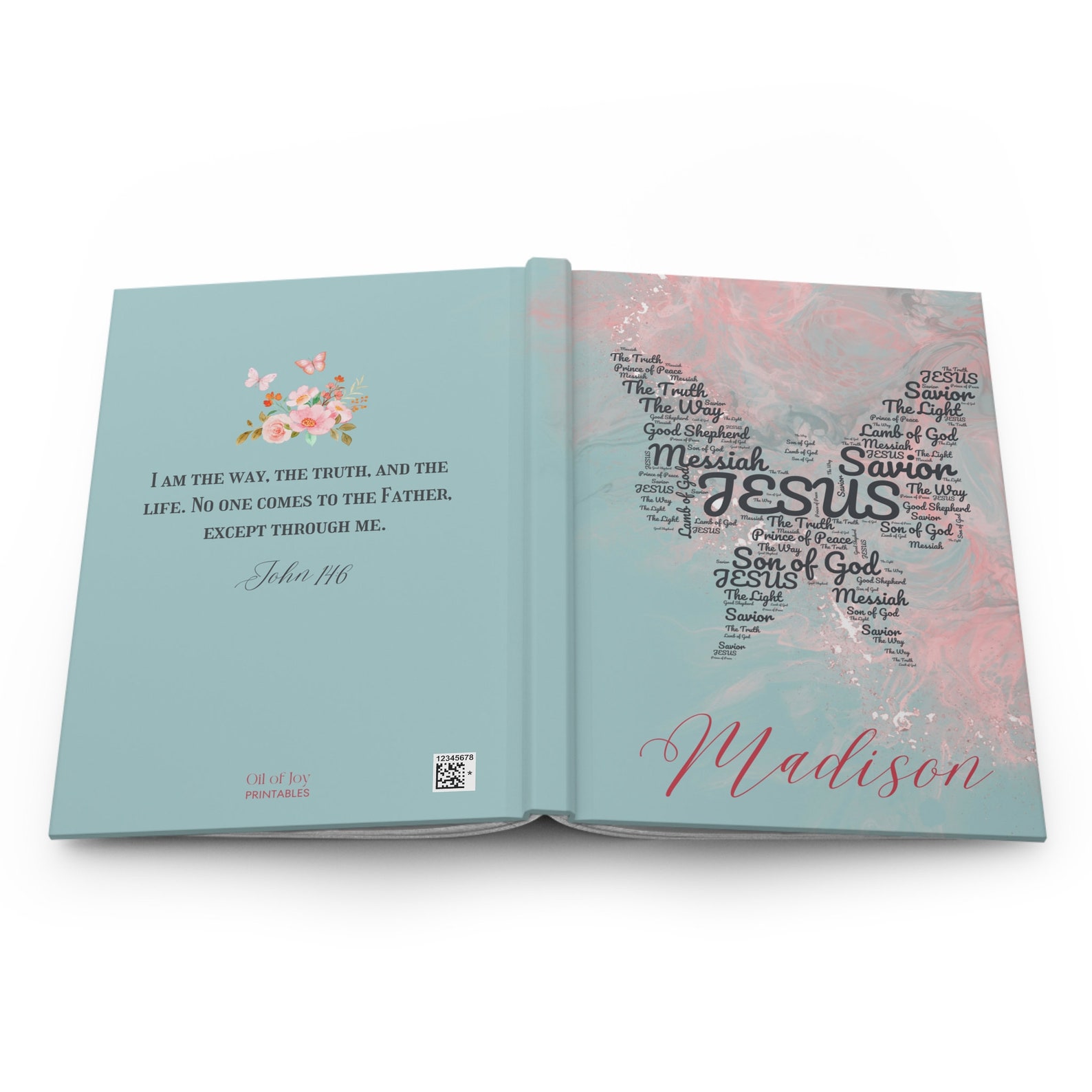 Bible Verse Journal for Women, Personalized Name Faith Journal for ...