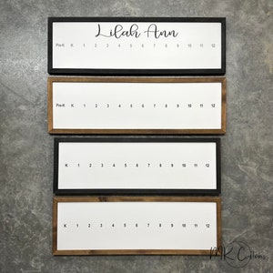 Custom Personalized Prek-12 School Picture Display Sign-school Years ...