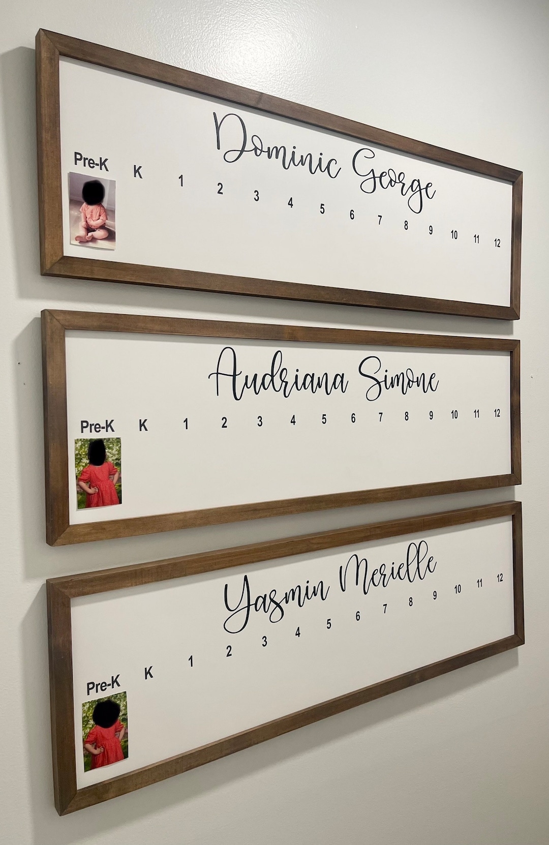 Custom Personalized Prek-12 School Picture Display Sign-school Years ...