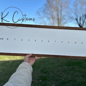 Custom Personalized Prek-12 School Picture Display Sign-school Years ...