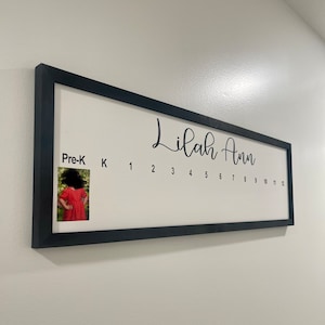 Custom Personalized Prek-12 School Picture Display Sign-school Years ...