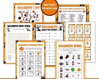 Halloween I Spy Word Search - Etsy