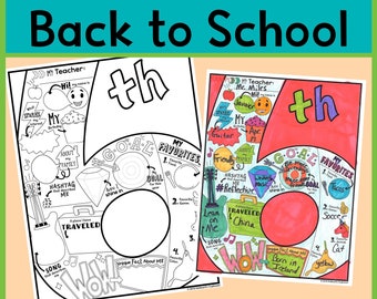 Back to School Activities - BTS Bulletin Board - 4th Grade All About Me ...