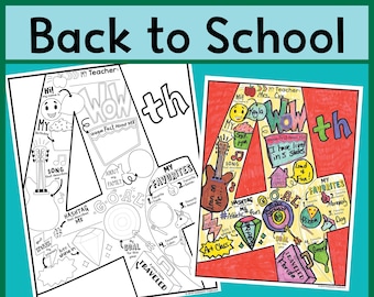 Emoji All About Me Worksheet & Poster Back to School - Etsy