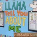 Llama All About Me Worksheet, & Poster - Back to School Activities ...