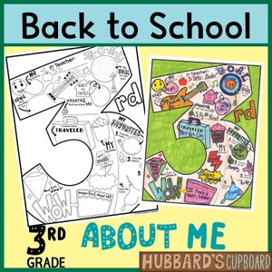 Back to School Activities - BTS Bulletin Board - 3rd Grade All About Me ...