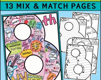 Back to School Activities - BTS Bulletin Board - 4th Grade All About Me ...