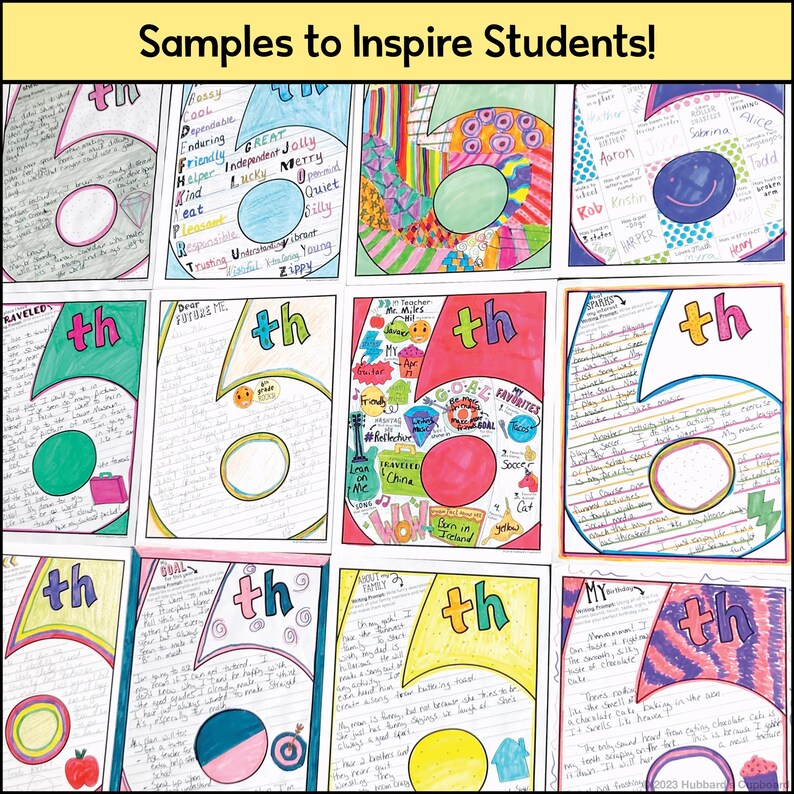 Back to School Activities - BTS Bulletin Board - 6th Grade All About Me ...