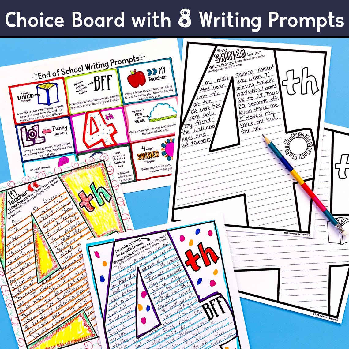 Last Week of School Activity - 4th Grade End of Year Memory Book ...