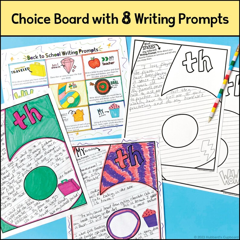 Back to School Activities - BTS Bulletin Board - 6th Grade All About Me ...