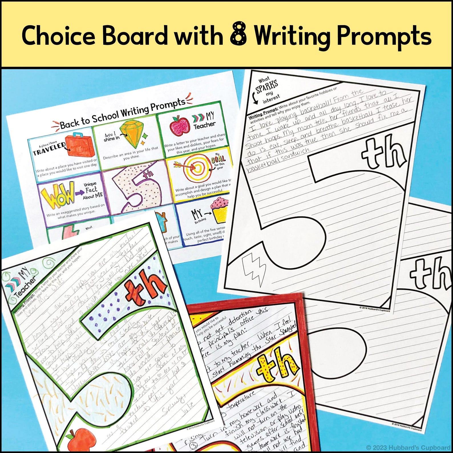 Back to School Activities - BTS Bulletin Board - 5th Grade All About Me ...