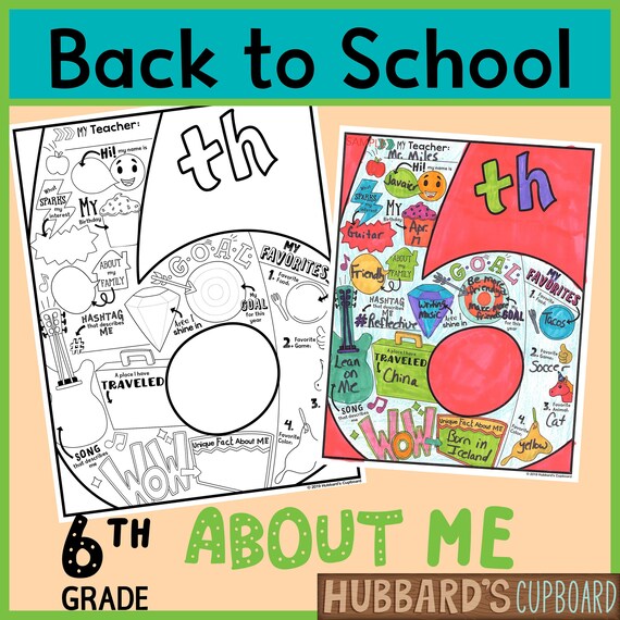 Back to School Activities BTS Bulletin Board 6th Grade All - Etsy