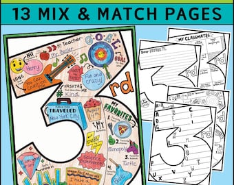 Back to School Activities - BTS Bulletin Board - 4th Grade All About Me ...