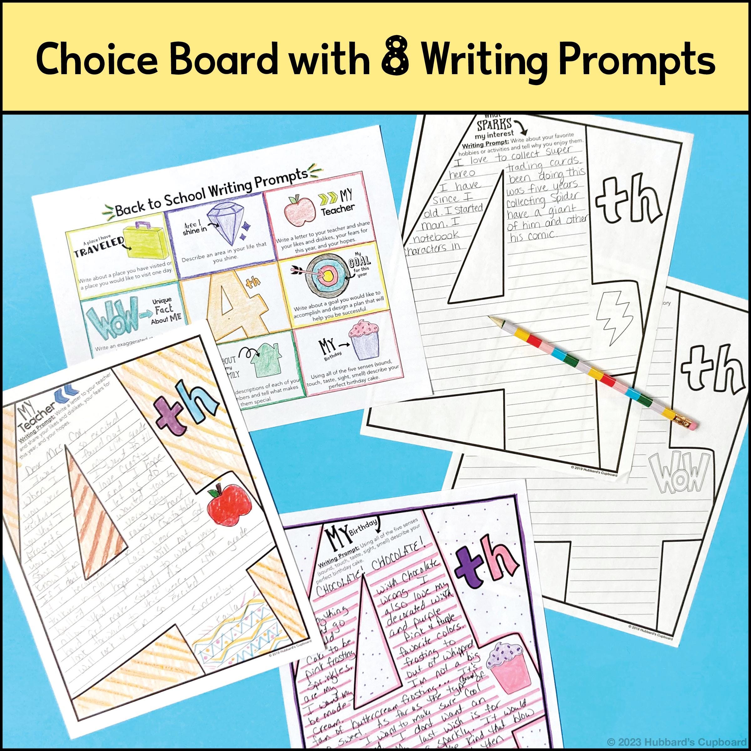 Back to School Activities - BTS Bulletin Board - 4th Grade All About Me ...