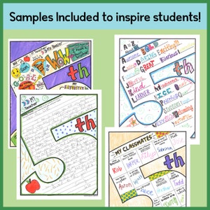 Back to School Activities BTS Bulletin Board 5th Grade All - Etsy