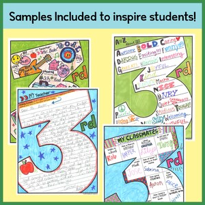 Back to School Activities - BTS Bulletin Board - 3rd Grade All About Me ...