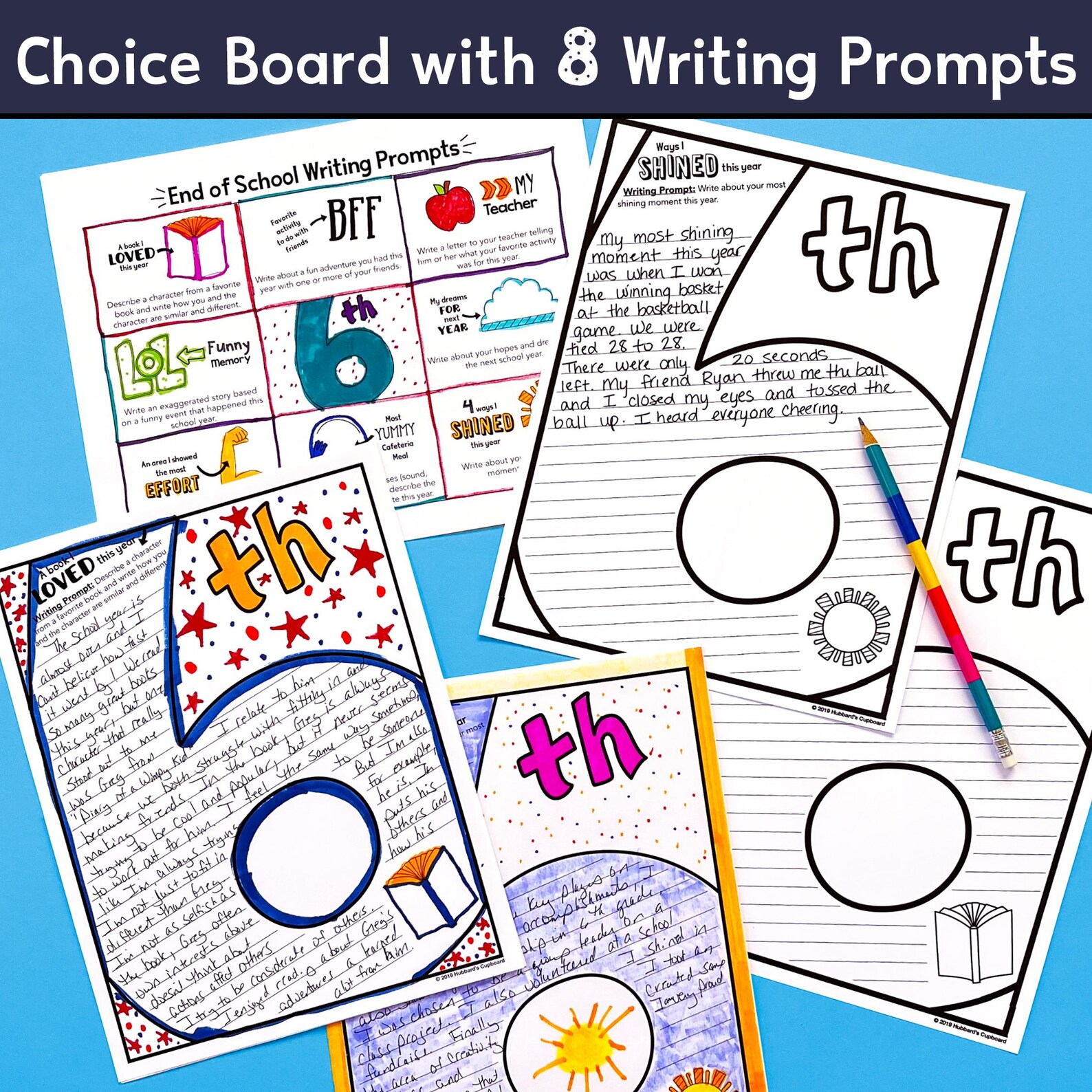 Fun End of Year Reflection Activity - Middle School - 6th Grade Memory ...