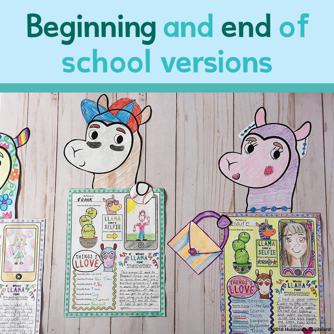 Llama All About Me Worksheet, & Poster Back to School Activities ...