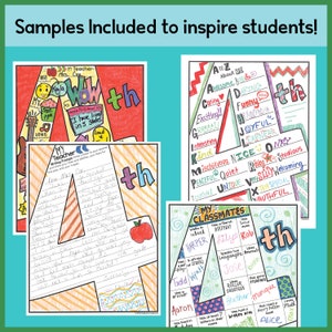 Back to School Activities - BTS Bulletin Board - 4th Grade All About Me ...