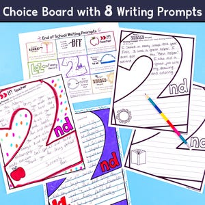 2nd Grade End of Year Memory Book - Last Week or Day of School Activity ...