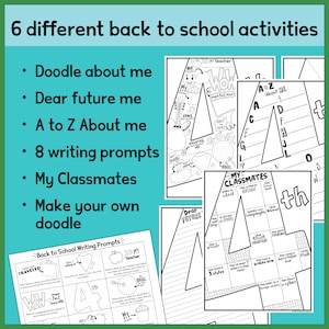 Back to School Activities - BTS Bulletin Board - 4th Grade All About Me ...
