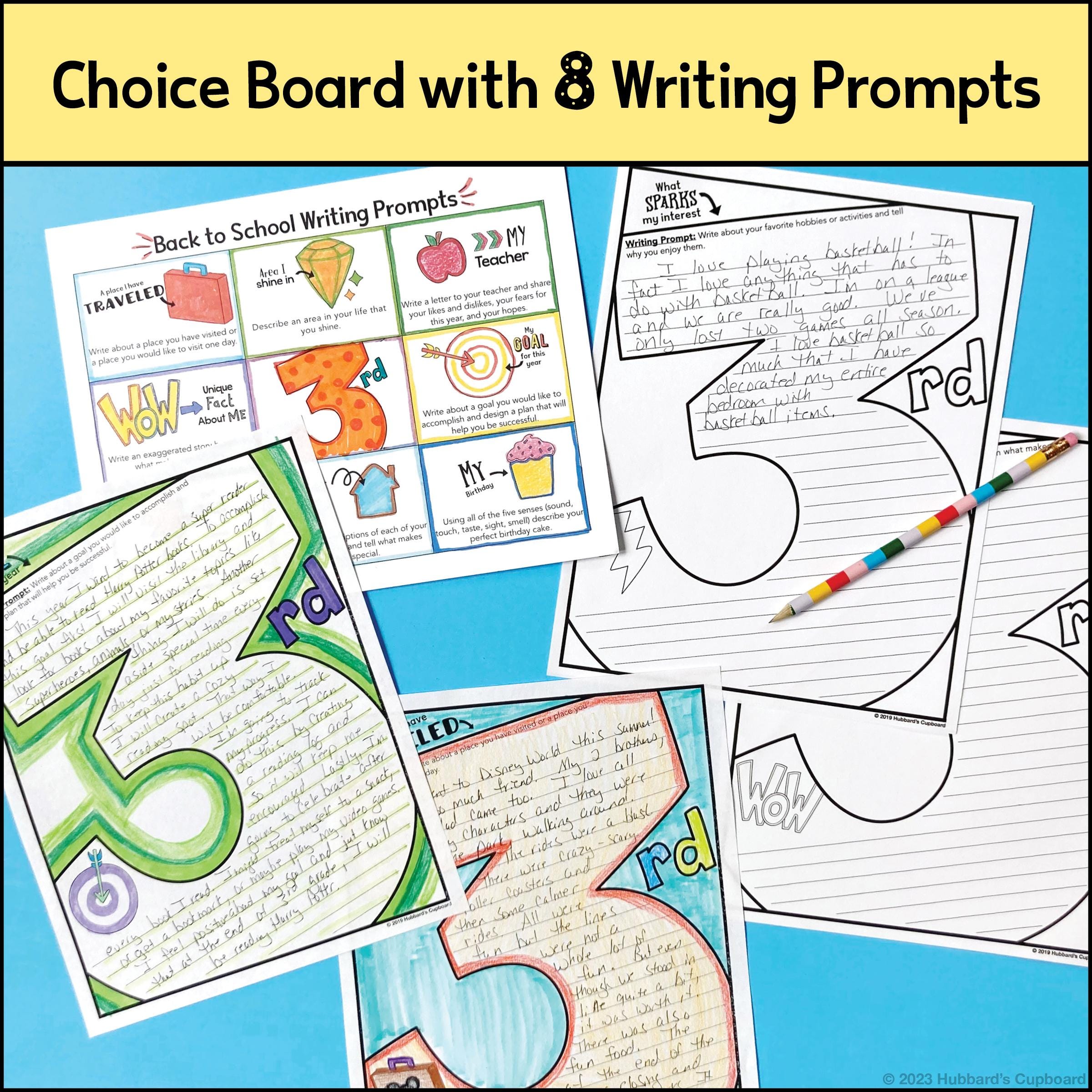 Back to School Activities - BTS Bulletin Board - 3rd Grade All About Me ...