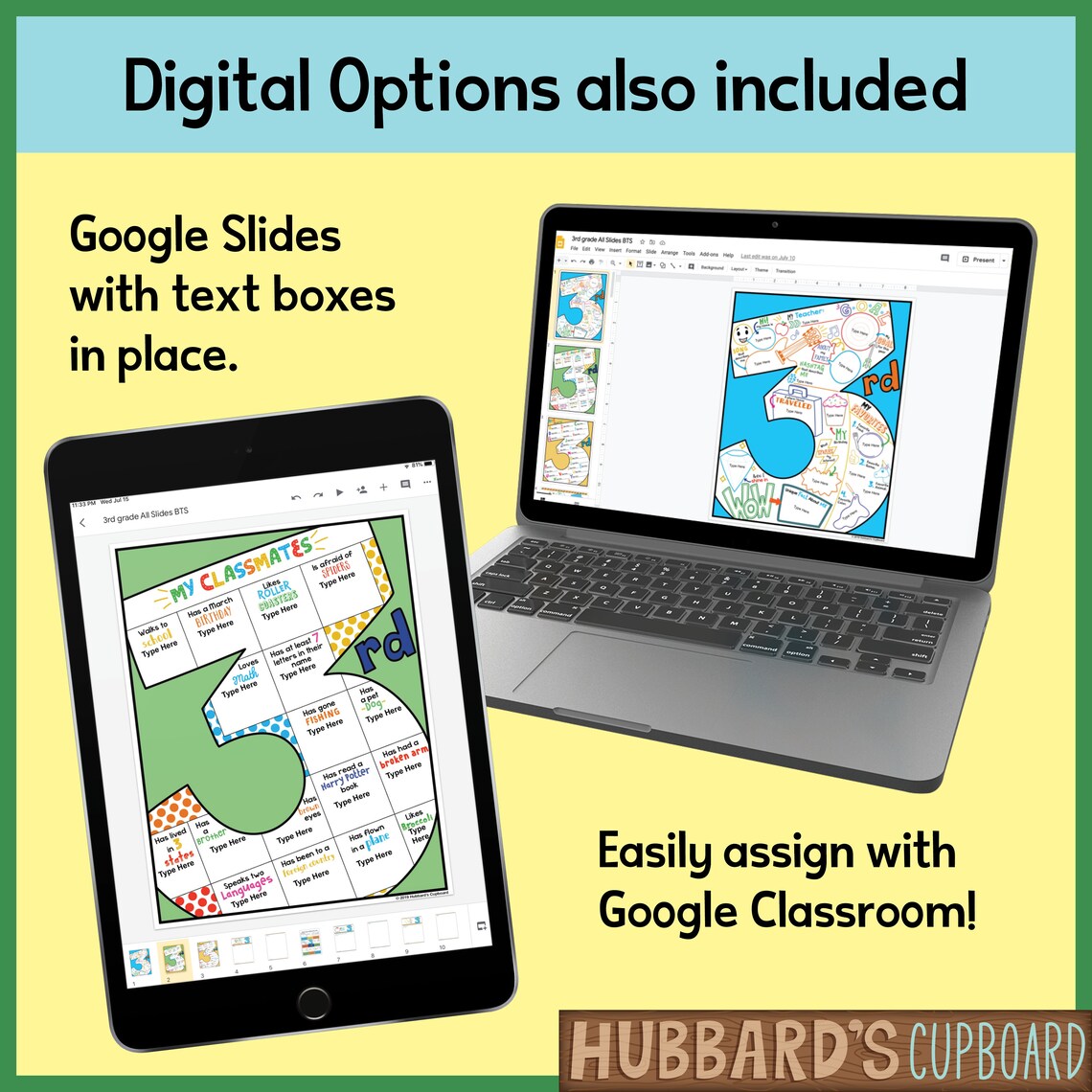 Back to School Activities - BTS Bulletin Board - 3rd Grade All About Me ...