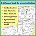 Back to School Activities - BTS Bulletin Board - 3rd Grade All About Me ...