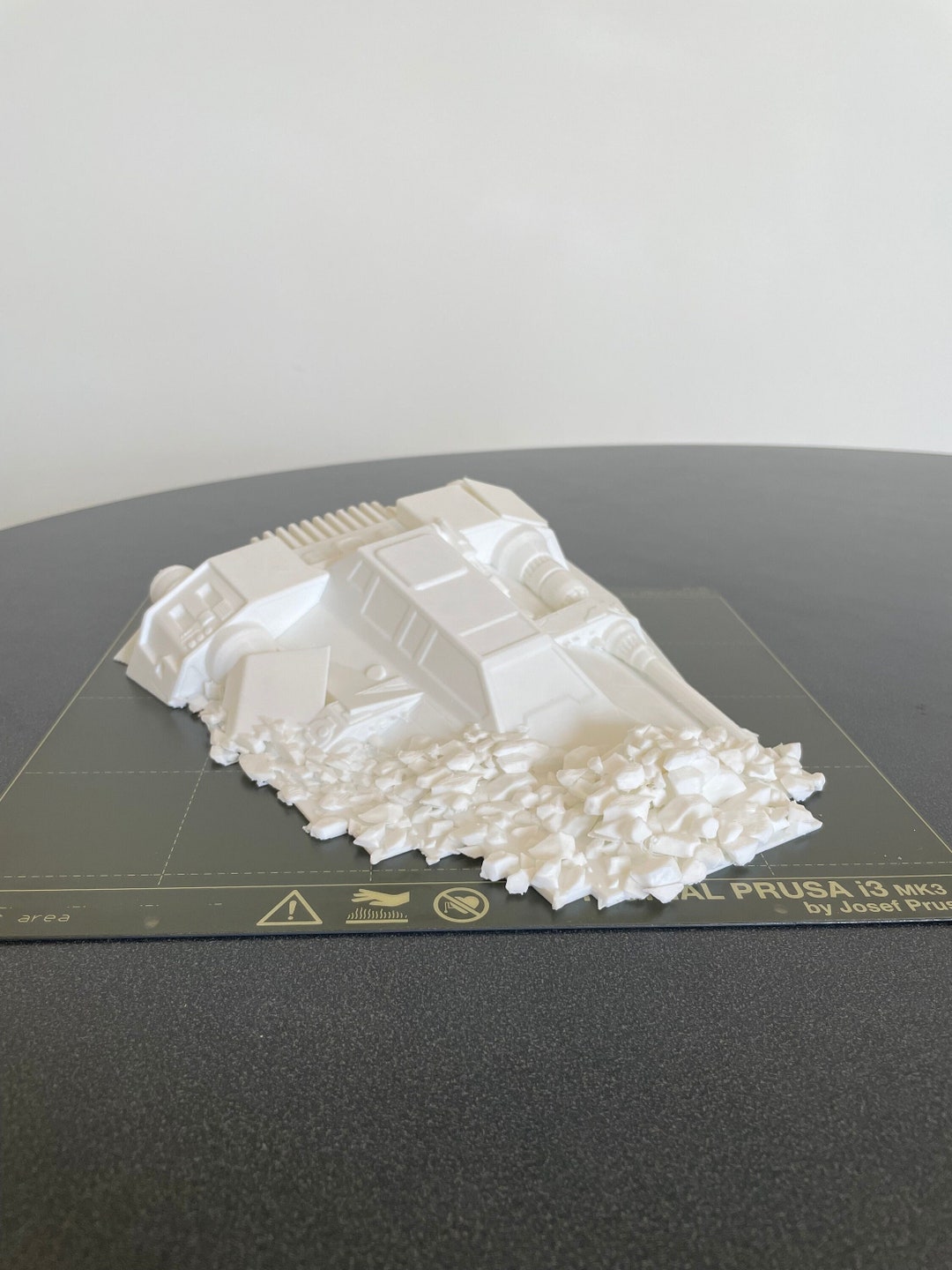 Crashed Snowspeeder Star Wars T-47 Airspeeder, 3d Printed - Etsy