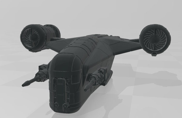 Razor Crest Assault Ship 12 Star Wars Gunship, Mandalorian, 3d Printed ...