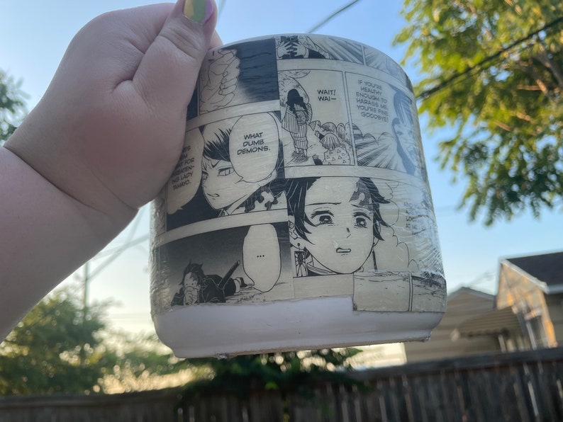 Demon Slayer Manga Plant Pot - Etsy