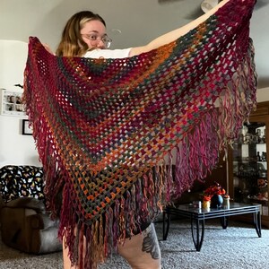 Rainbow Shawl - Etsy