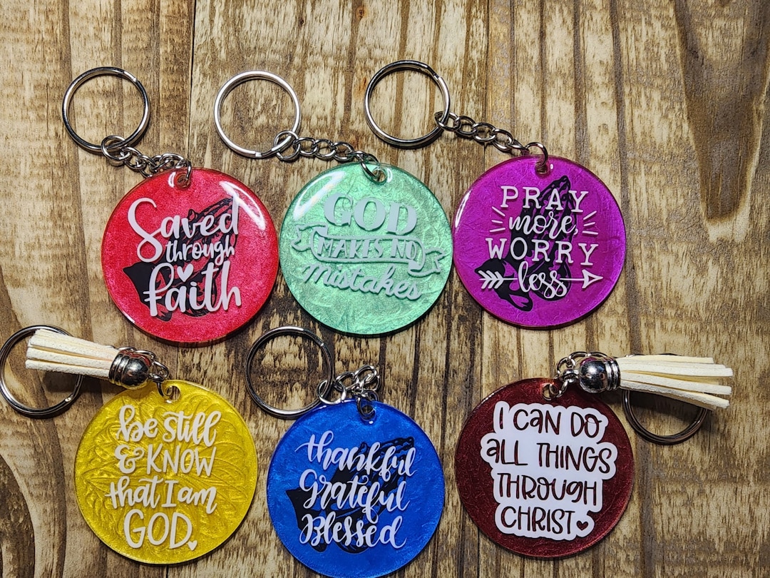 Faith Keychains - Etsy