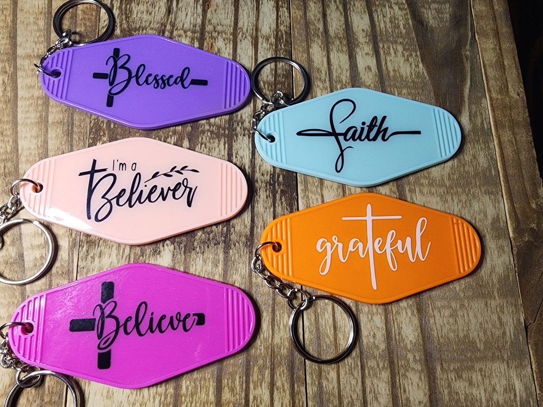 Faith Keychains - Etsy