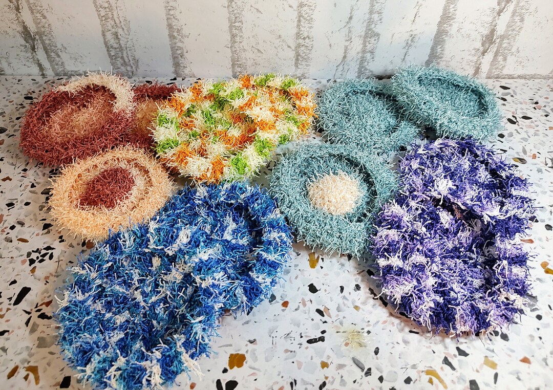 Crocheted Dish Scrubbies - Etsy