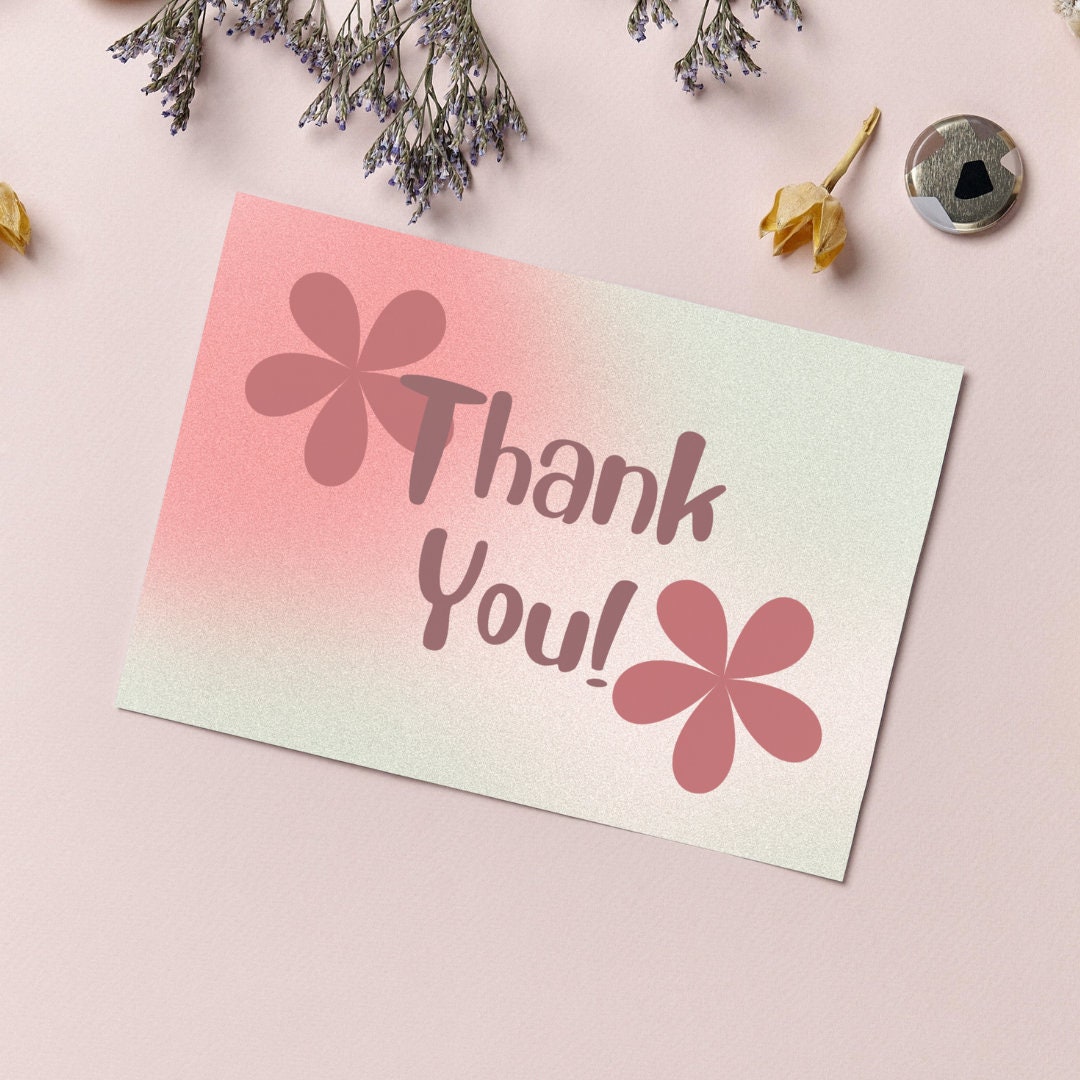 Digital Thank You Postcards Thank You Note Small Business Thank You ...