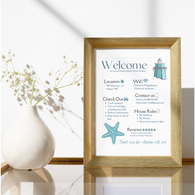 Custom House Rule Poster - Etsy